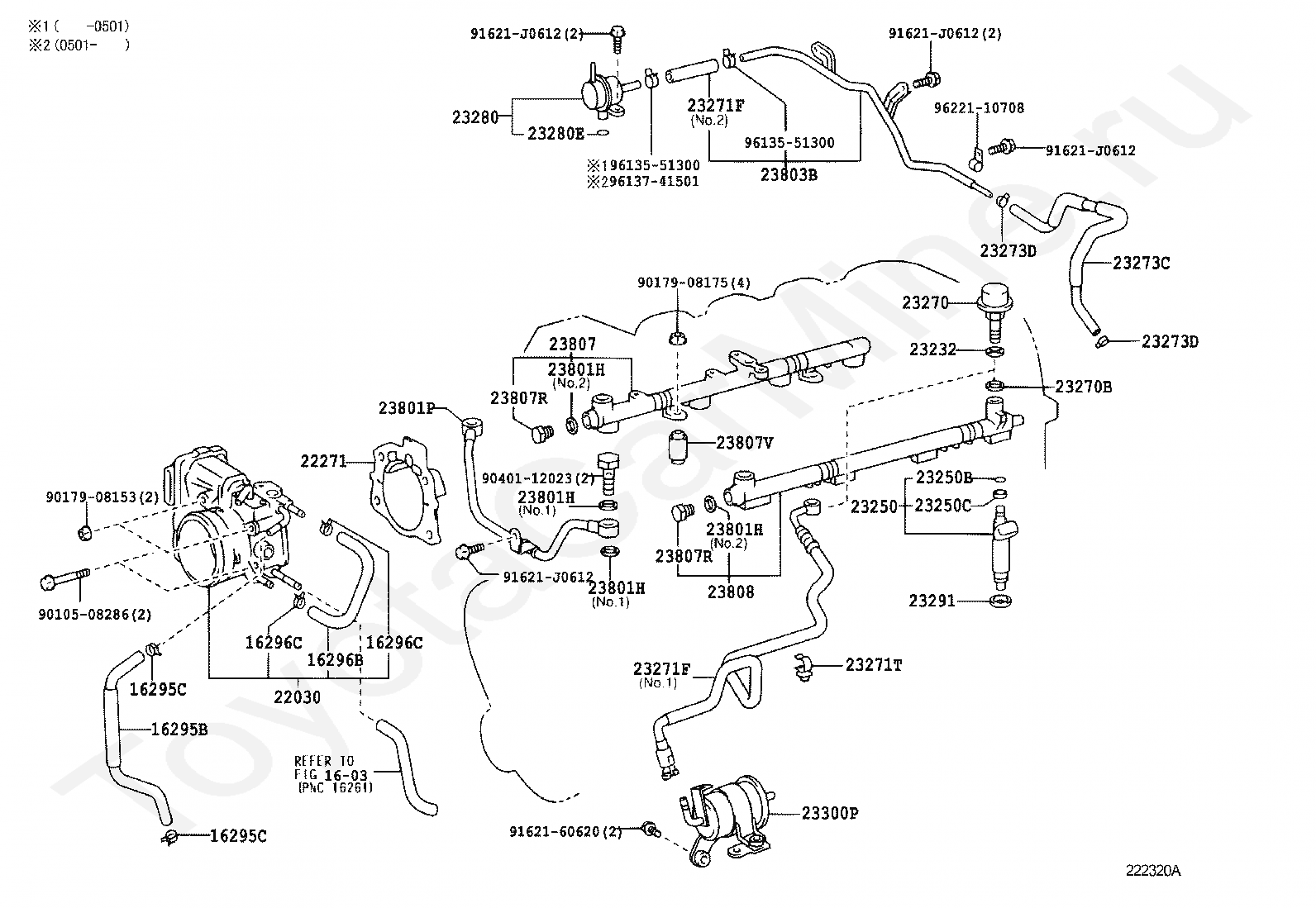 Топливная система Тойота для LAND CRUISER 100, 2002/08 - 2007/08, 4,7 ...