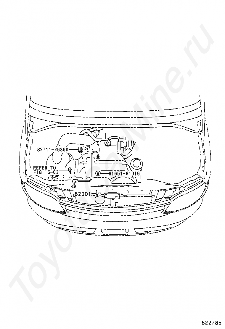 Проводка Тойота для HIACE/HIACE S.B.V, 2001/08 - 2011/11, 2,5 литра ...