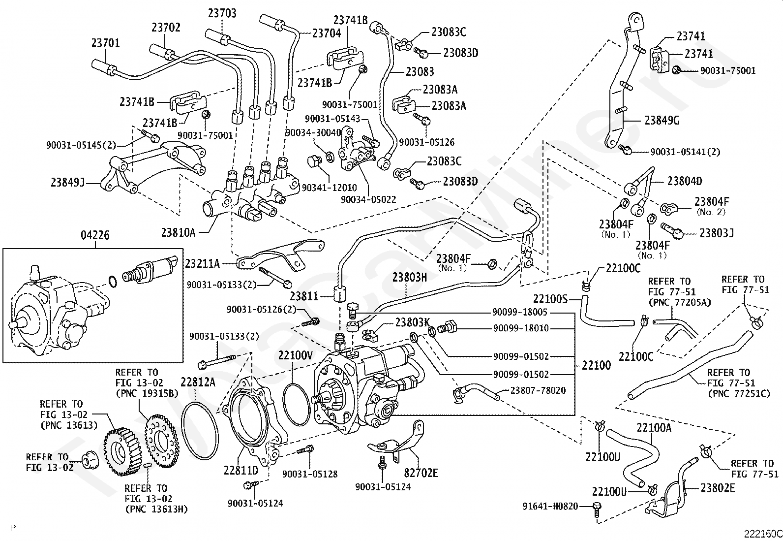 INJECTION PUMP ASSEMBLY Тойота для COASTER, 2006/08 - 2024, 4 литра ...