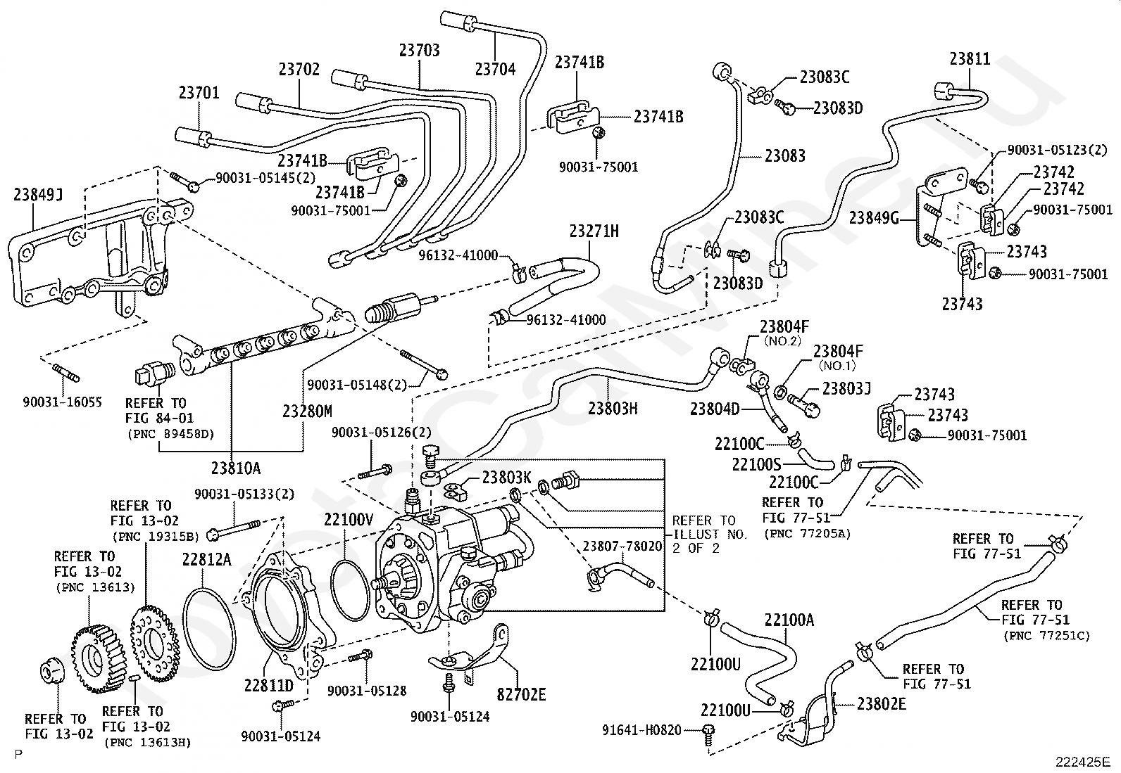 INJECTION PUMP ASSEMBLY Тойота для COASTER, 2006/08 - 2024, 4 литра ...