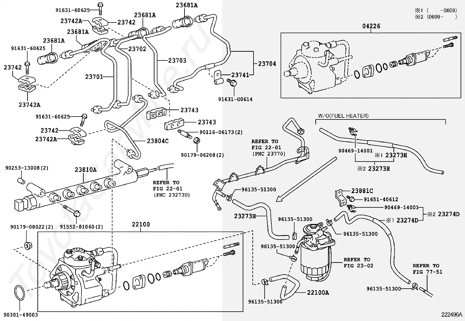 INJECTION PUMP ASSEMBLY Тойота для HIACE/HIACE S.B.V, 2001/08 - 2011/11 ...