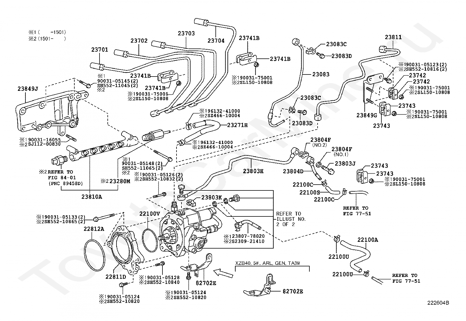 INJECTION PUMP ASSEMBLY Тойота для COASTER, 2006/08 - 2024, 4 литра ...