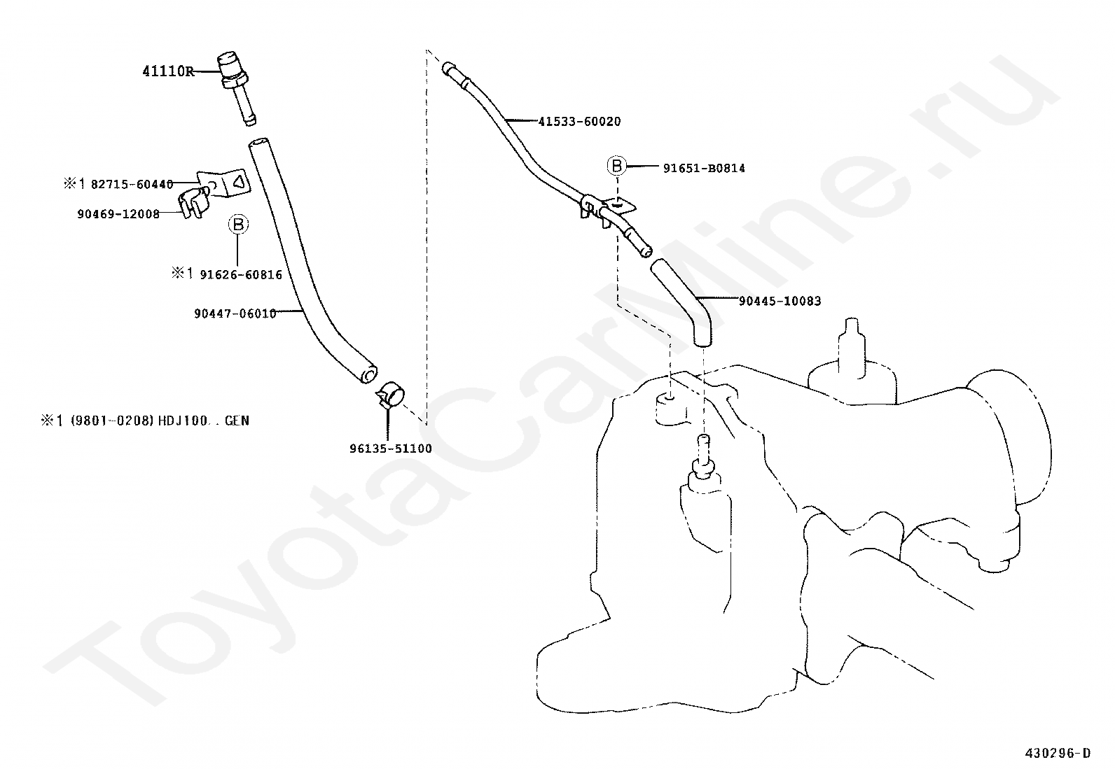 Раздаточная коробка и дифференциал Тойота для LAND CRUISER 100, 1998/01 ...