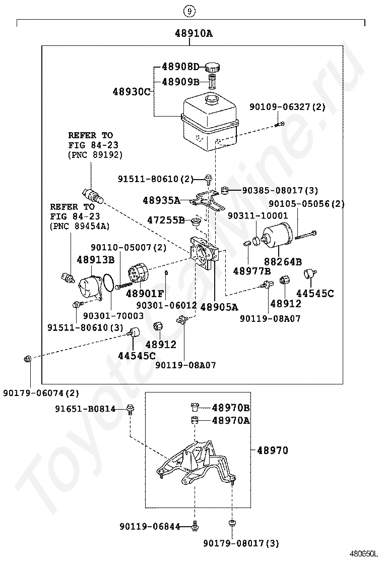 Контроль высоты Тойота для LAND CRUISER 100, 1998/01 - 2000/08, 4,7 ...