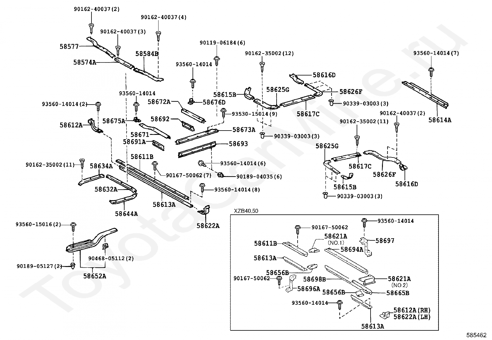 Ковер салона и багажника Тойота для COASTER, 1993/01 - 2024, 4,2 литра ...