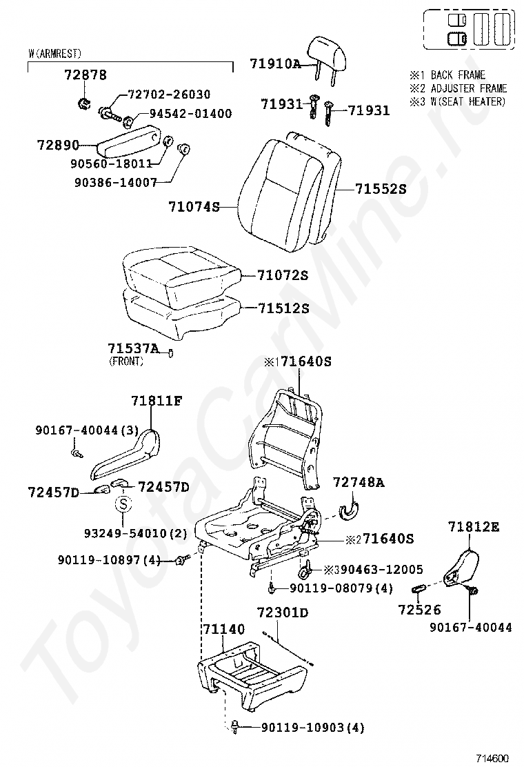 Кресла Тойота для HIACE/HIACE S.B.V, 2001/08 - 2011/11, 2,5 литра ...