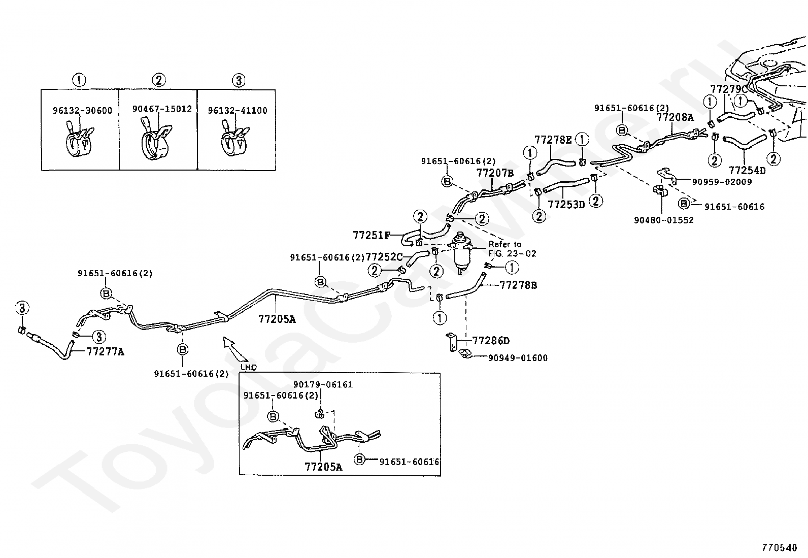 Топливный бак и горловина Тойота для COASTER, 1993/01 - 2016/12, 3,7 ...