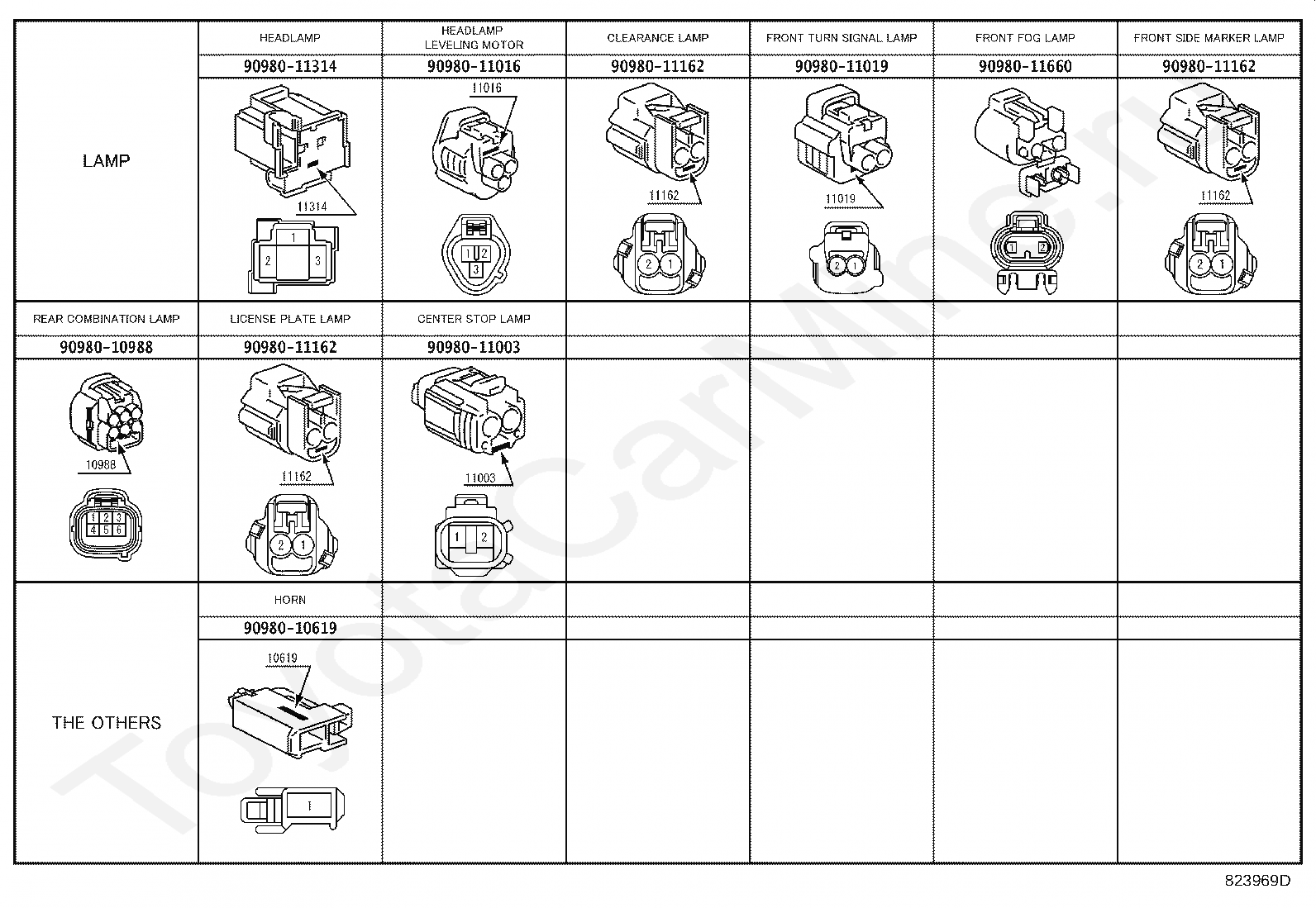 Проводка Тойота для HILUX, 2005/02 - 2008/08, 2,7 литра, 16 клапанов ...