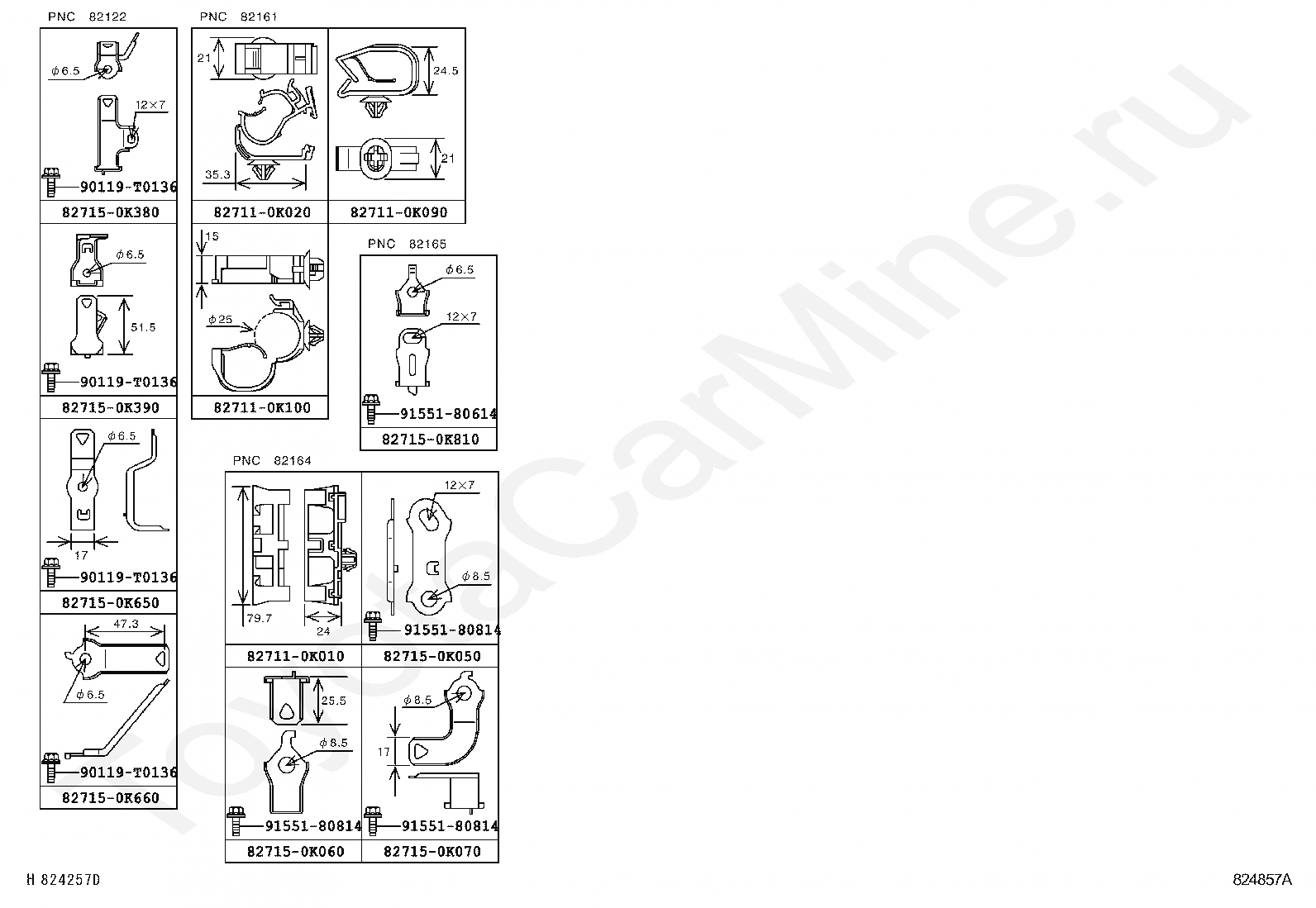 Проводка Тойота для HILUX, 2005/02 - 2008/08, 2,7 литра, 16 клапанов ...