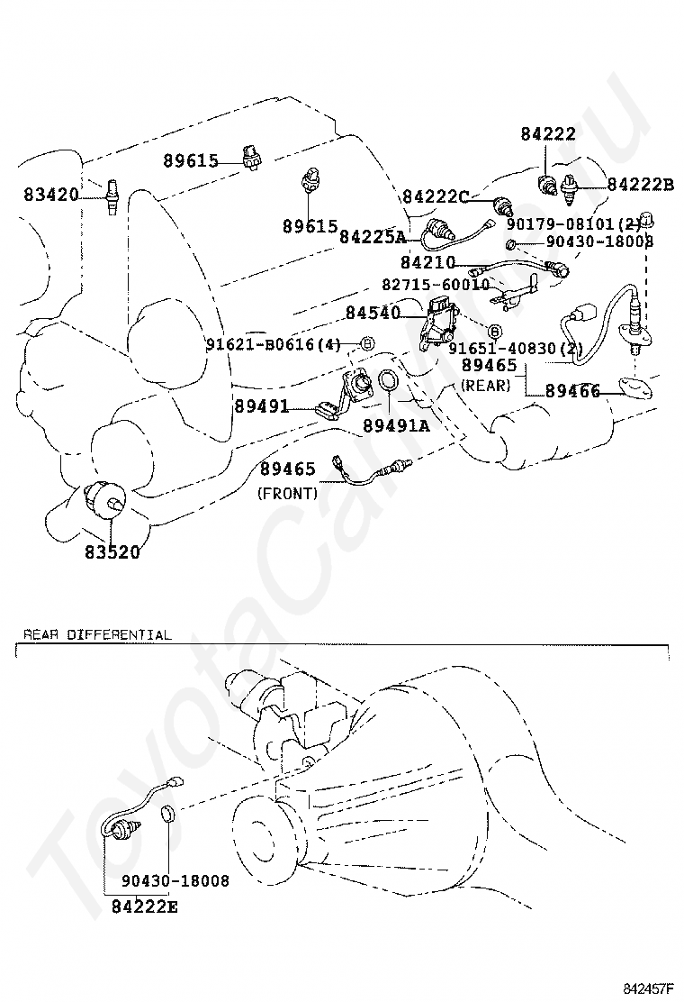 Реле и кнопки Тойота для LAND CRUISER 100, 1998/01 - 2000/08, 4,7 ...