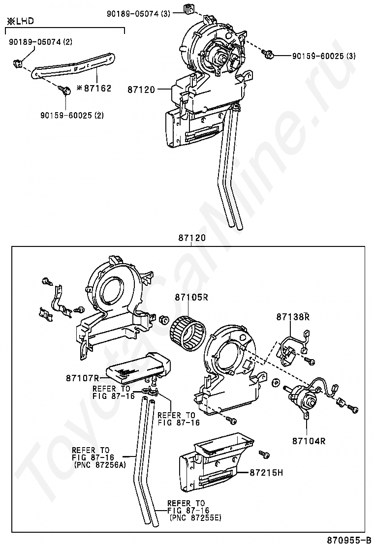 Кондиционер: нагреватель Тойота для HIACE/HIACE S.B.V, 2001/08 - 2011/ ...