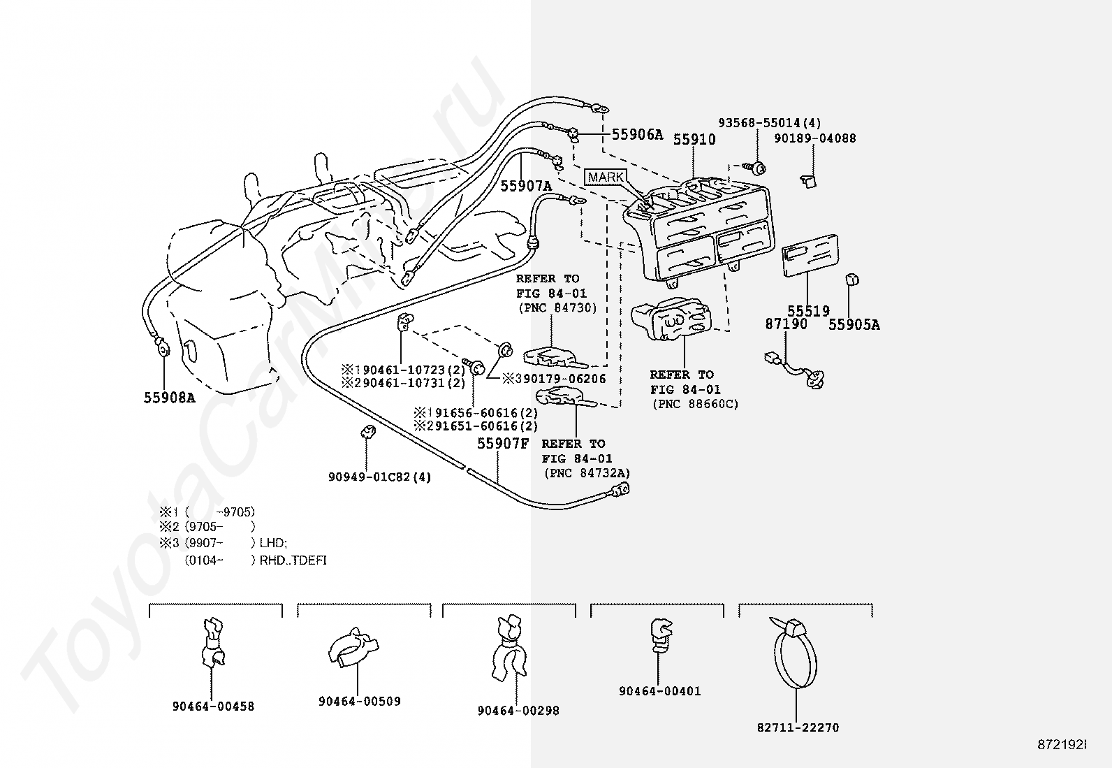 Кондиционер: управление и воздуховод Тойота для COASTER, 2006/08 - 2025 ...