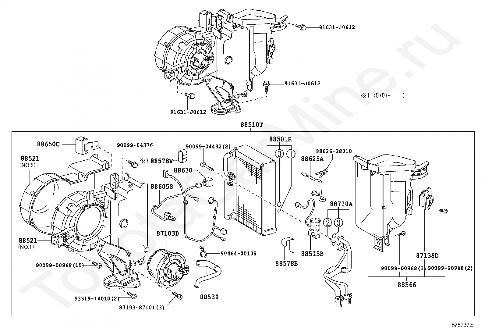 Кондиционер: охлаждающая система Тойота для LAND CRUISER PRADO, 2004/08 ...