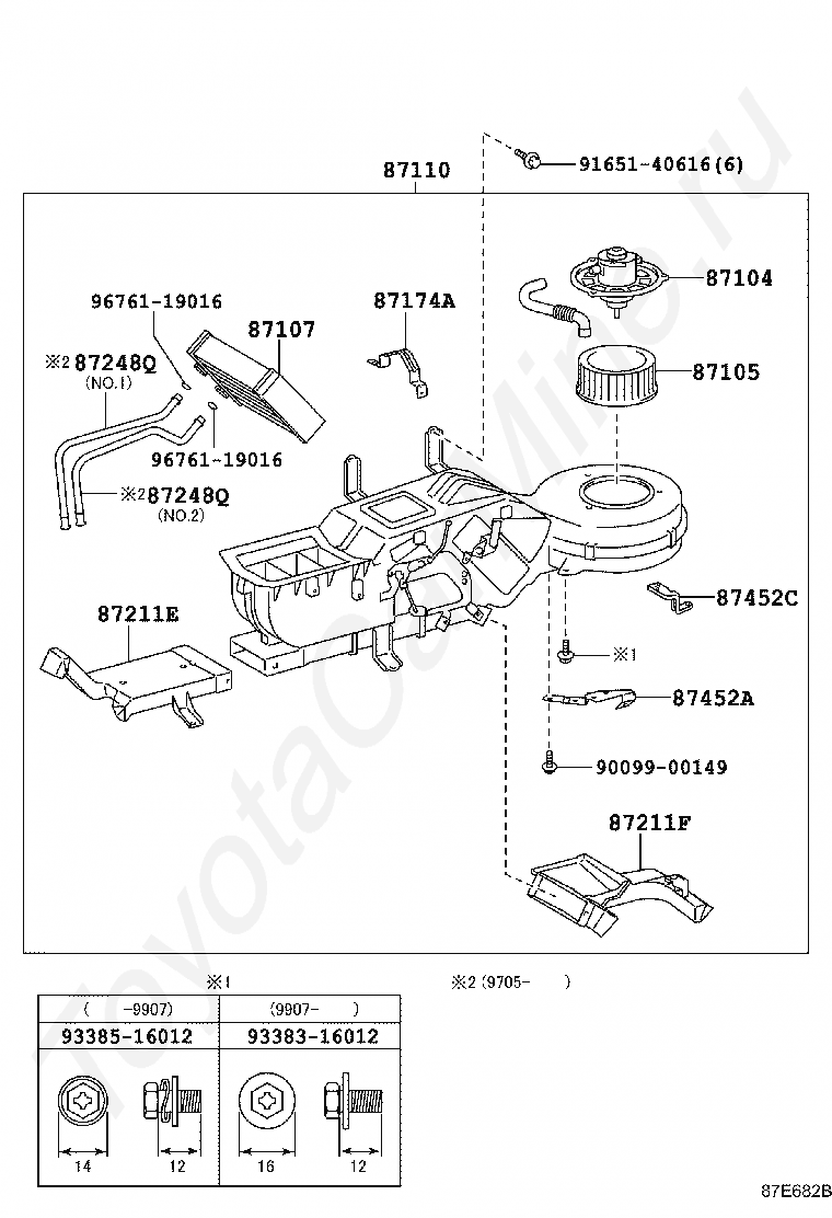 Кондиционер: нагреватель Тойота для COASTER, 1993/01 - 2025, 4,2 литра ...