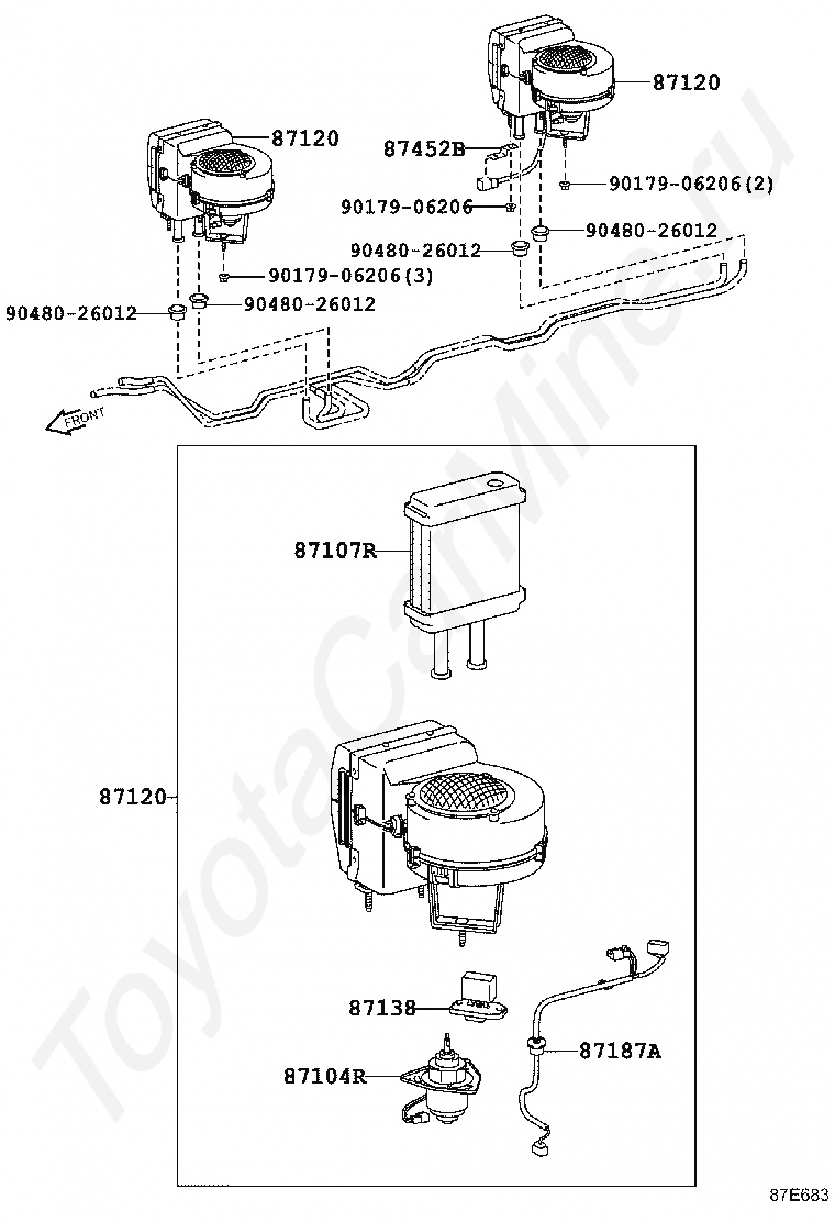 Кондиционер: нагреватель Тойота для COASTER, 1993/01 - 2025, 4,2 литра ...