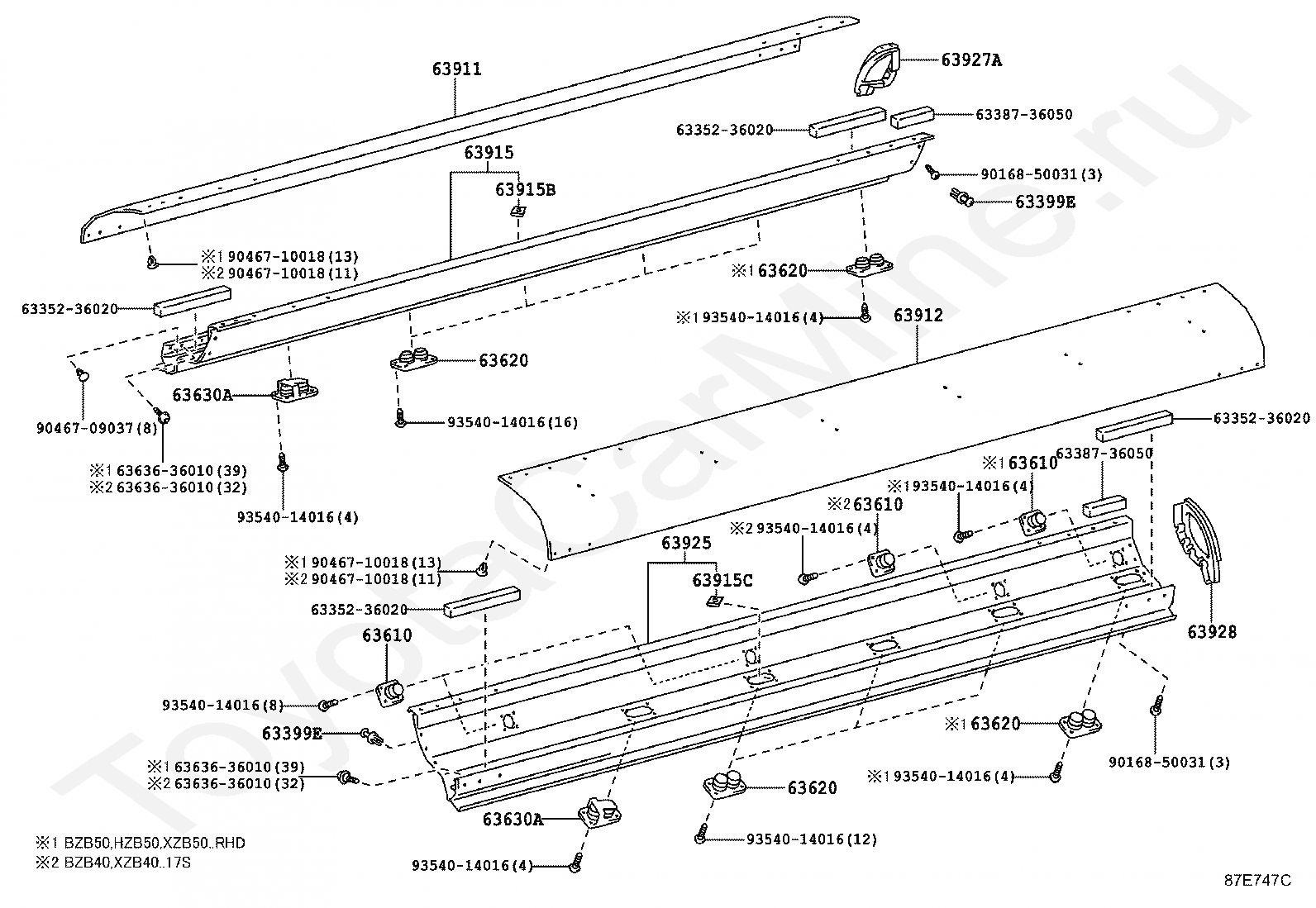 Кондиционер: управление и воздуховод Тойота для COASTER, 2006/08 - 2025 ...