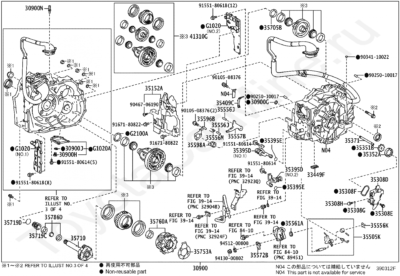 TRANSAXLE ASSY(HEV OR BEV OR FCEV) Тойота для ALPHARD/VELLFIRE/HV, 2011 ...