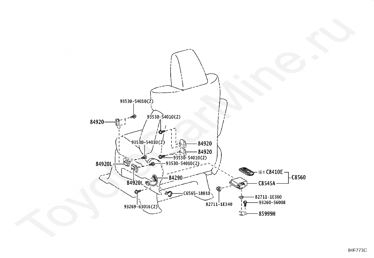 Реле и кнопки Тойота для ALPHARD/VELLFIRE/HV, 2020/01 - 2022, 2,5 литра ...