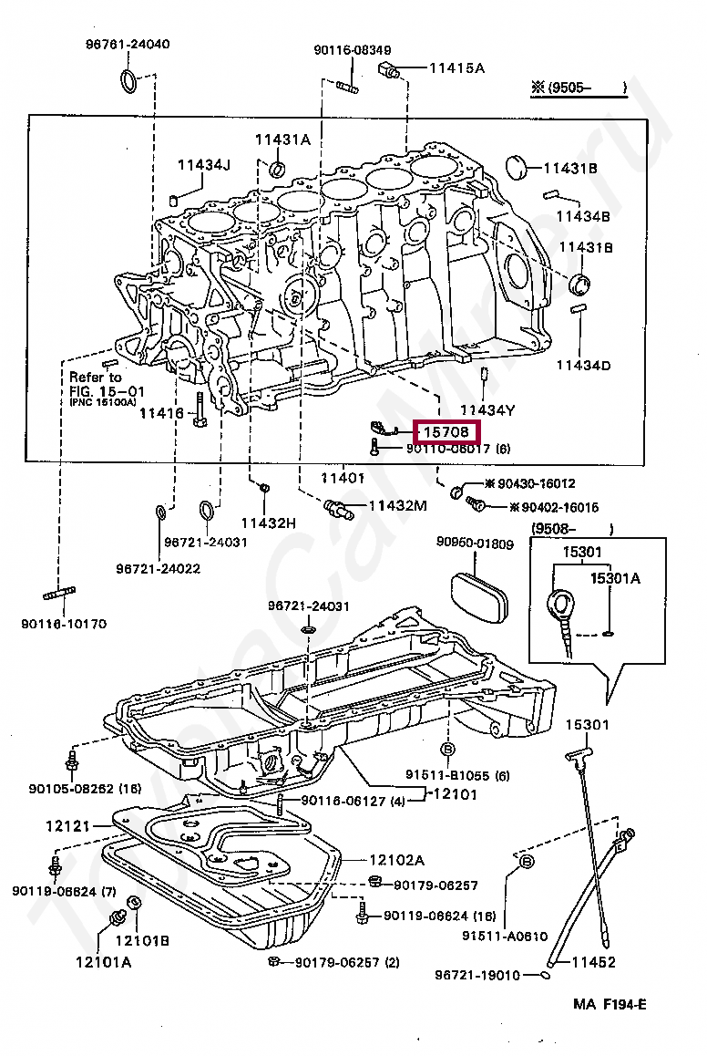 Запчасти Тойота: NOZZLE SUB-ASSY, OIL, NO.1 (1579088401)