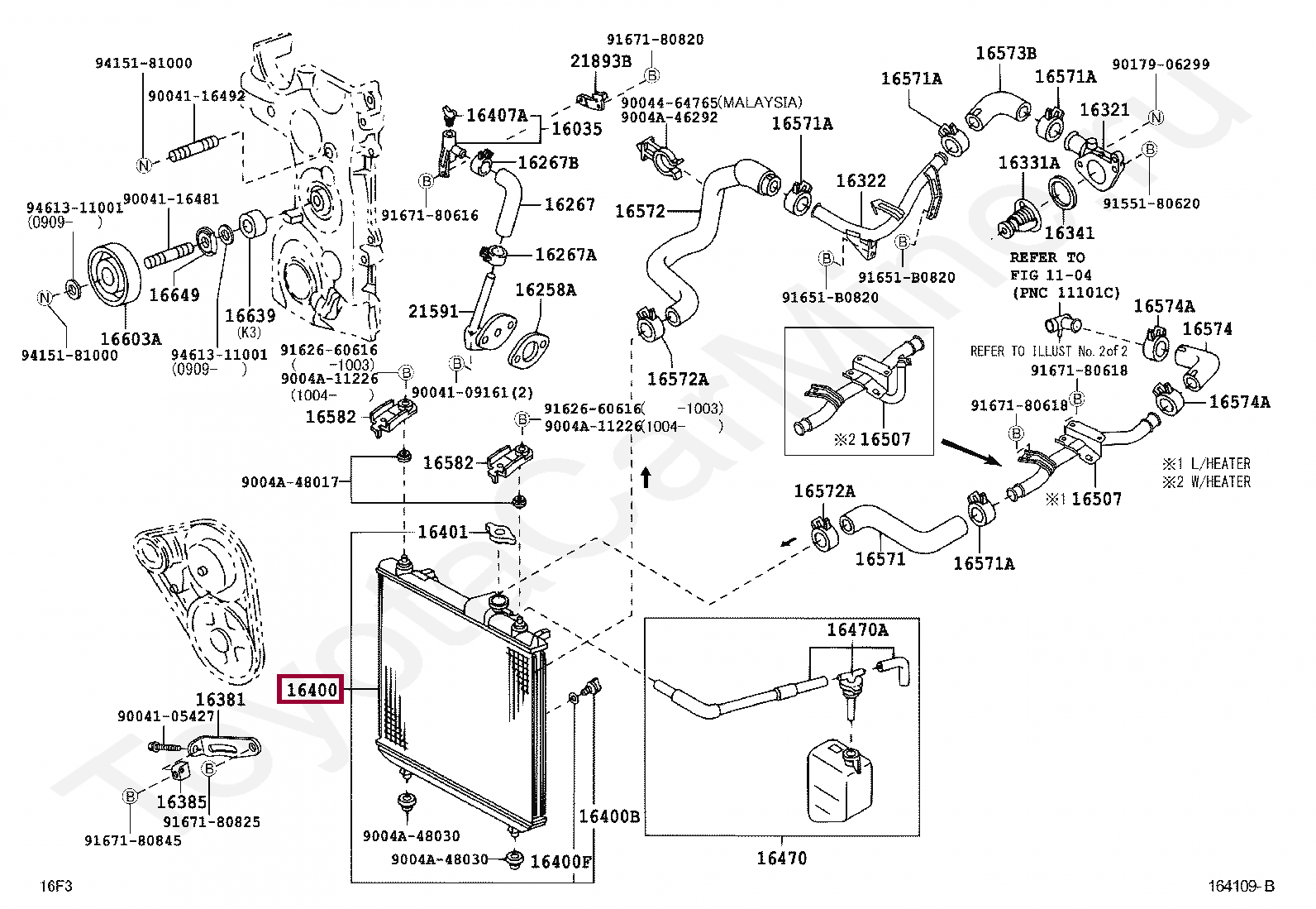 Запчасти Тойота: RADIATOR ASSY (16400BZ170)