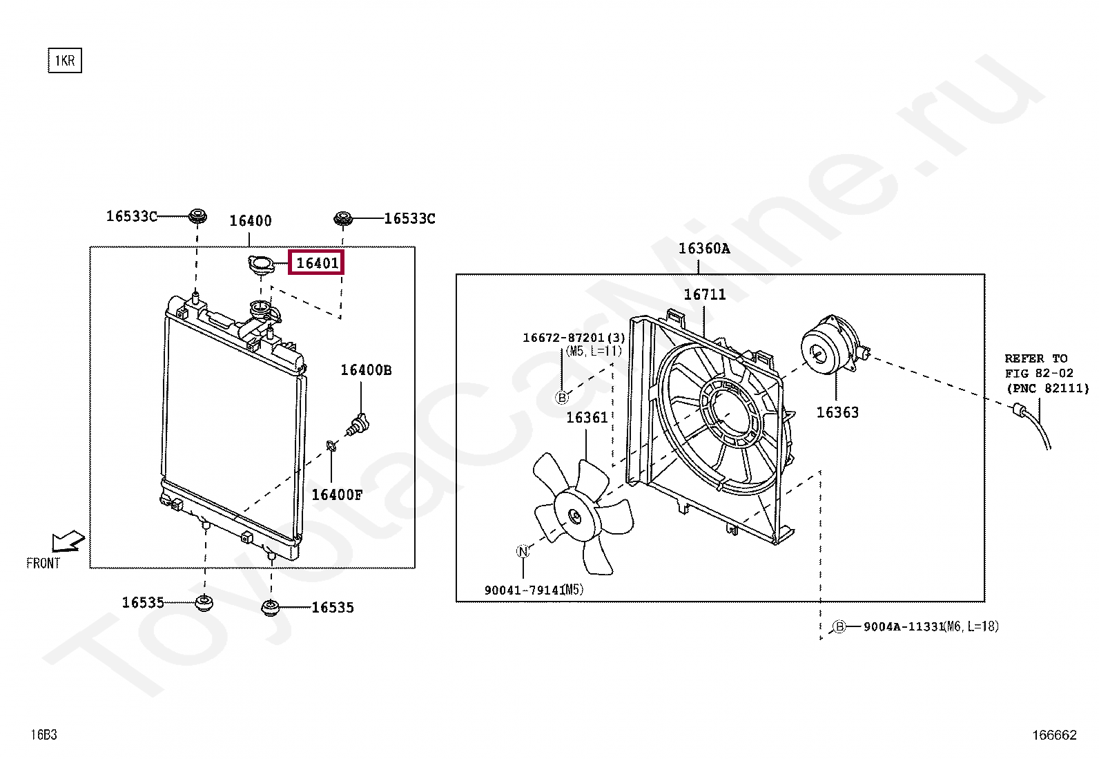 Запчасти Тойота: CAP SUB-ASSY, RADIATOR (16401BZ100)