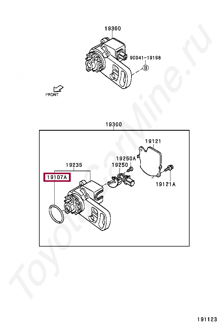 Запчасти Тойота: RING, O, DISTRIBUTOR HOUSING (1919487102)