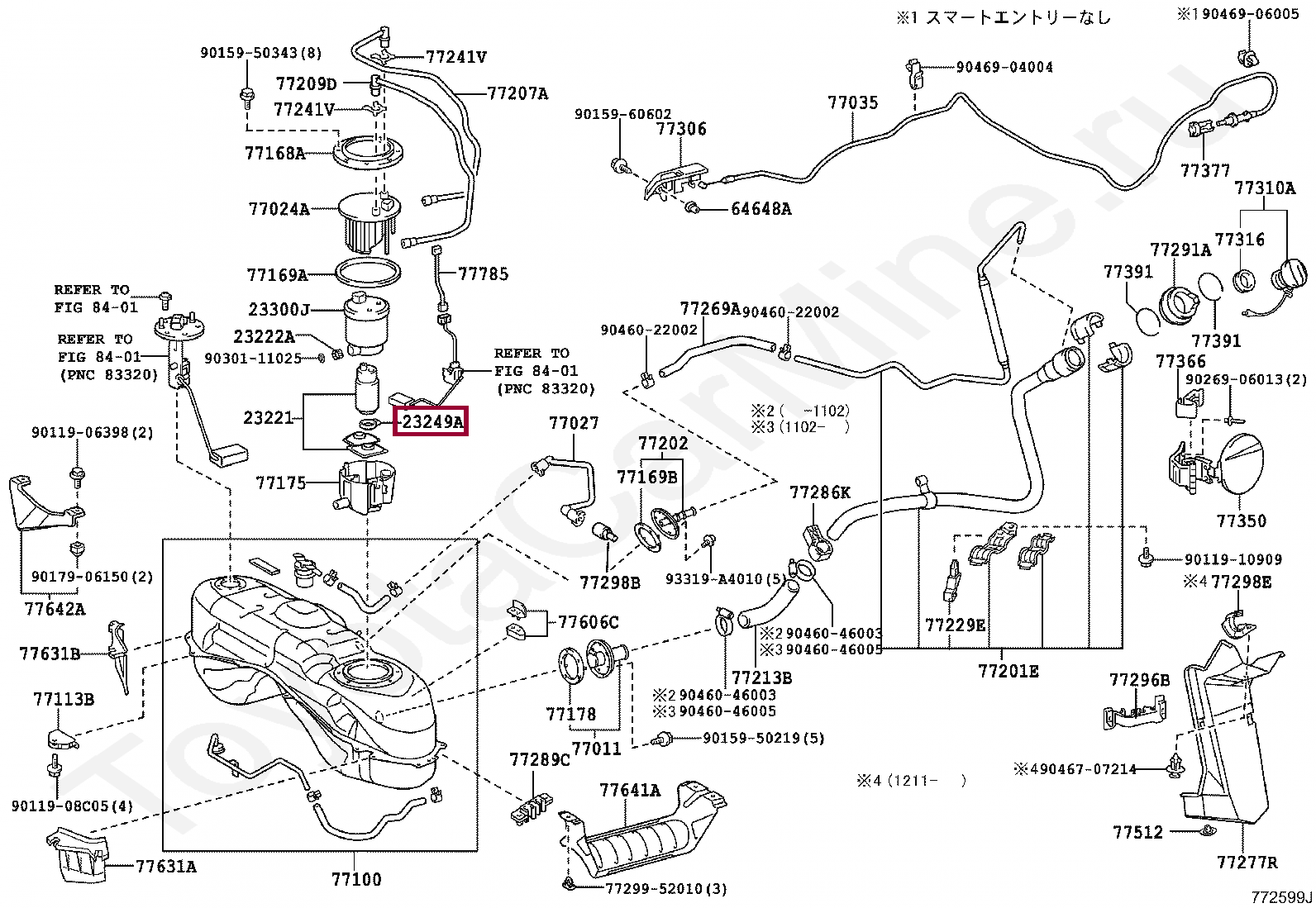 Запчасти Тойота: Заглушка резиновая (2324946180)