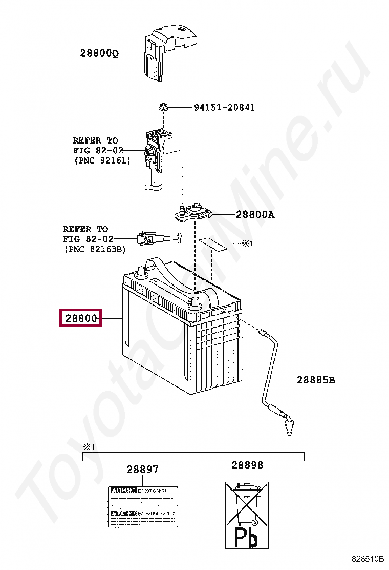 Запчасти Тойота: BATTERY (2880037080)