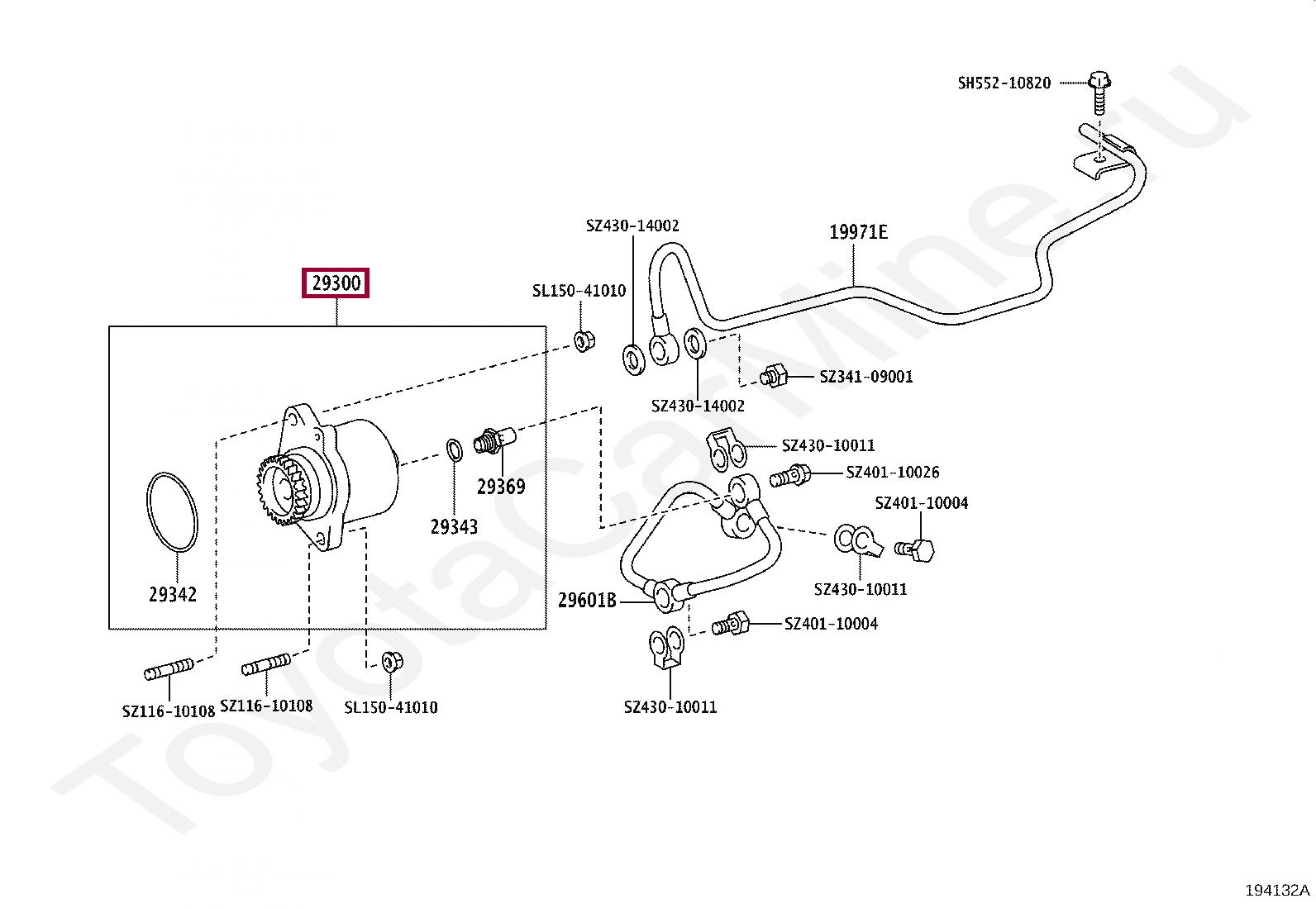 Запчасти Тойота: PUMP ASSY, VACUUM (29300E0090)