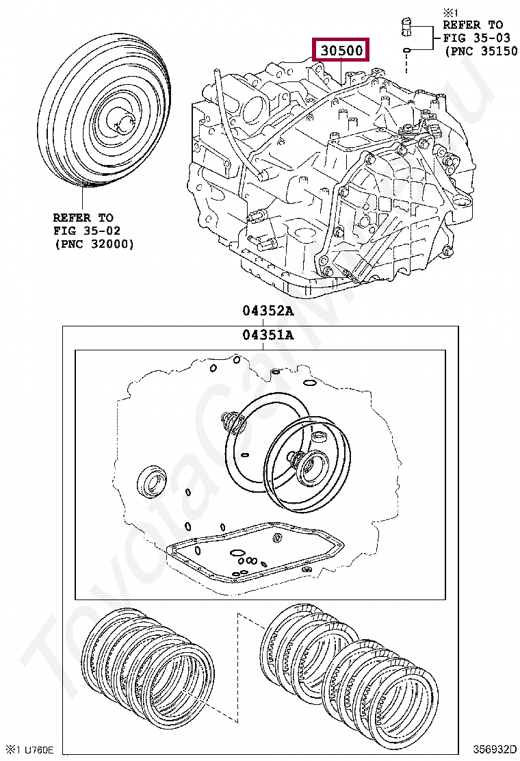 Запчасти Тойота: TRANSAXLE ASSY, AUTOMATIC (3050048301)