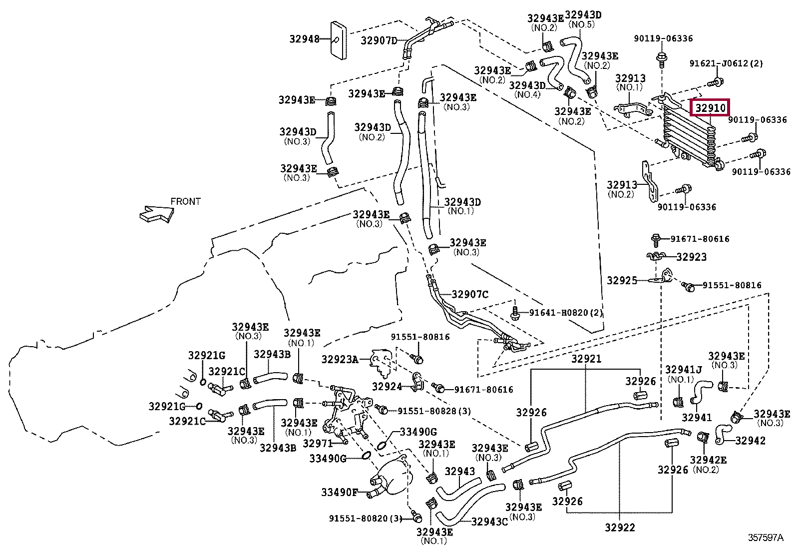 Запчасти Тойота: COOLER ASSY, OIL (3291060171)