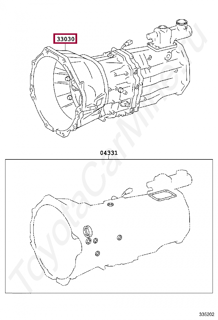 Запчасти Тойота: TRANSMISSION UNIT ASSY, MANUAL (330300KD70)
