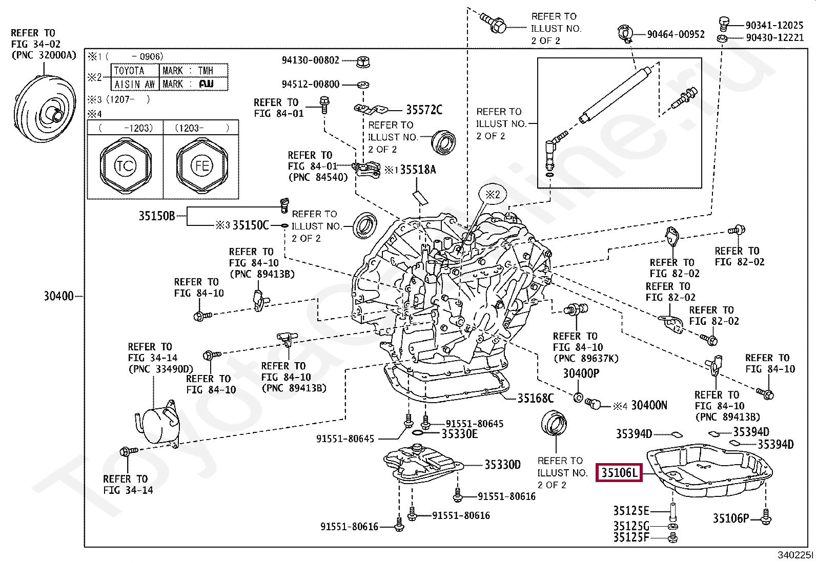 Запчасти Тойота: PAN SUB-ASSY, TRANSAXLE OIL(CVT) (3510620040)