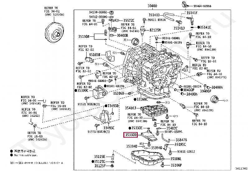 Запчасти Тойота: STRAINER ASSY, OIL (3533052080)