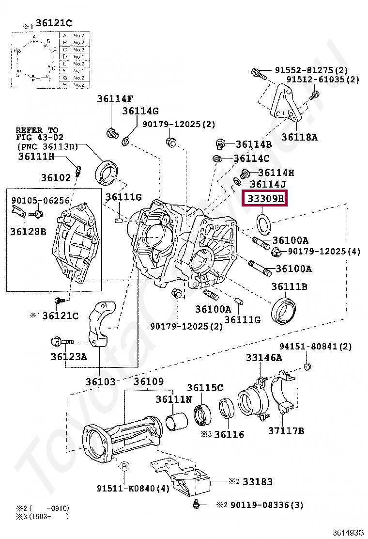 Запчасти Тойота: WASHER, TRANSFER OUTPUT SHAFT (3627548010)