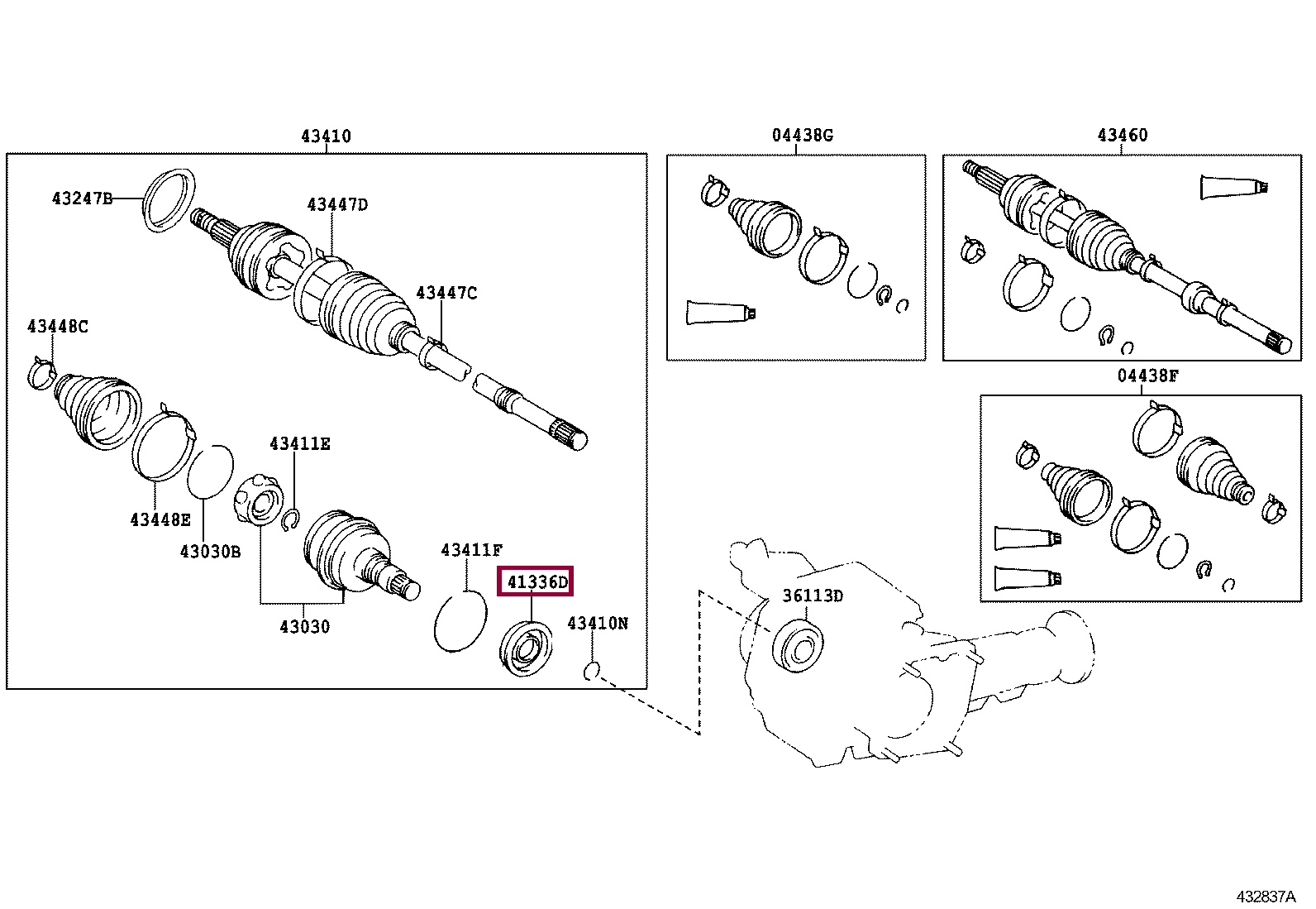 Запчасти Тойота: COVER, FRONT DRIVE SHAFT DUST, RH (4133621010)