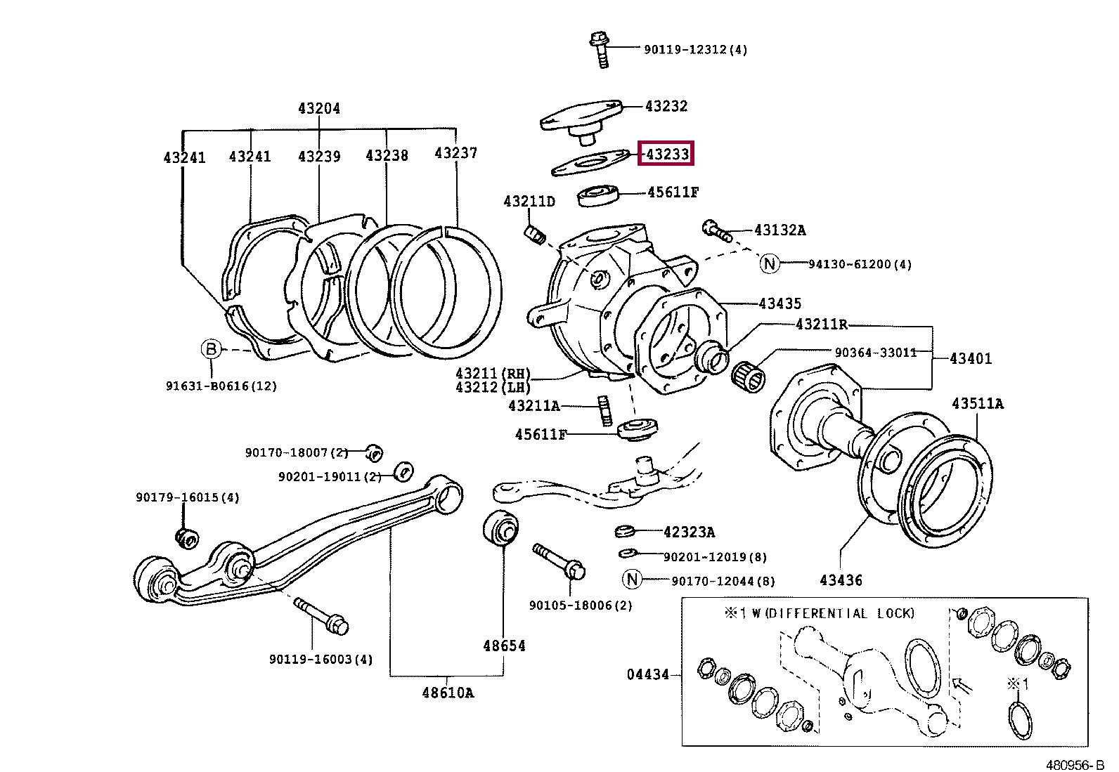 Запчасти Тойота: SHIM, STEERING KNUCKLE ADJUST, NO.1 (4323360030)