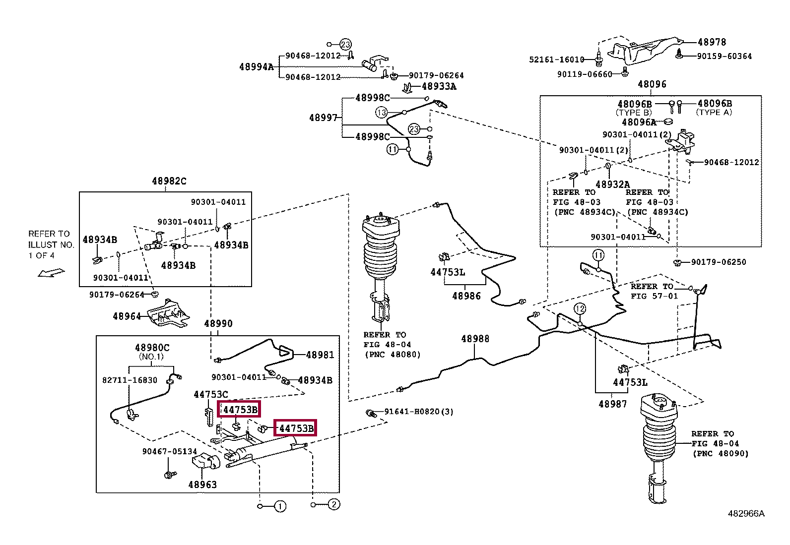Запчасти Тойота: CLAMP, HEIGHT CONTROL TUBE NO.13 (4475348010)
