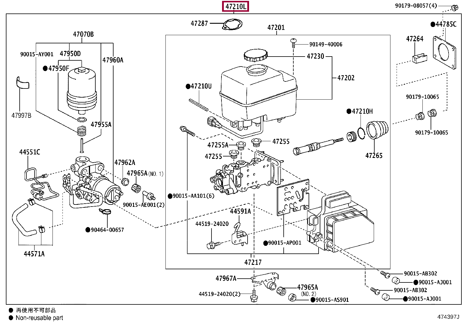 Запчасти Тойота: BRAKE BOOSTER ASSY, W/MASTER CYLINDER (4705060111)