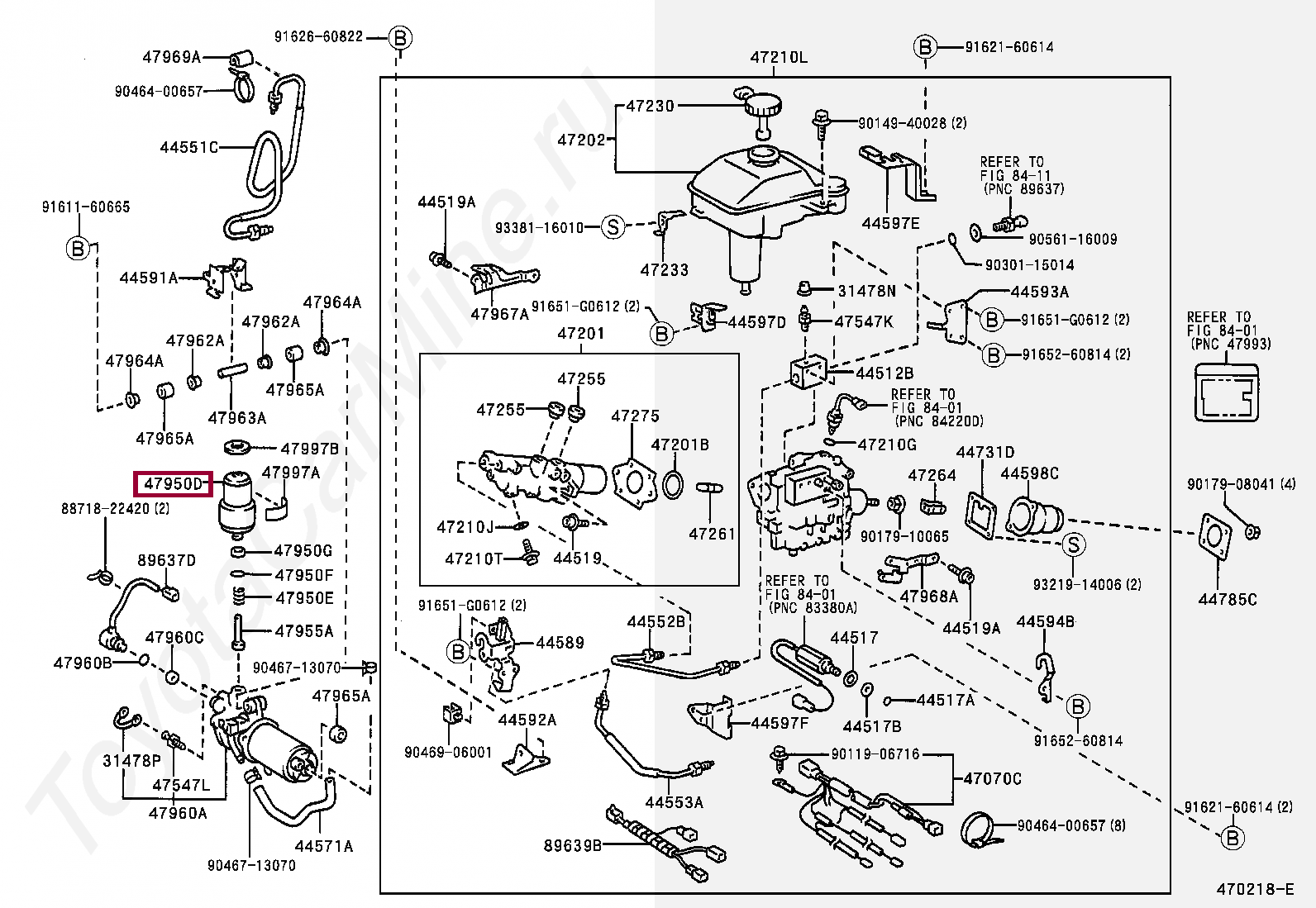 Запчасти Тойота: ACCUMULATOR ASSY, BRAKE BOOSTER (4795024020)