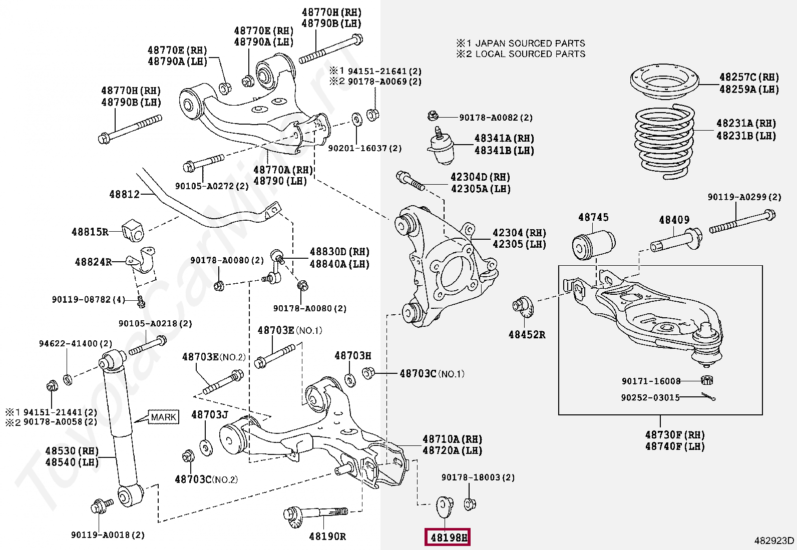 Запчасти Тойота: CAM, CAMBER ADJUST, NO.2 (4819834020)