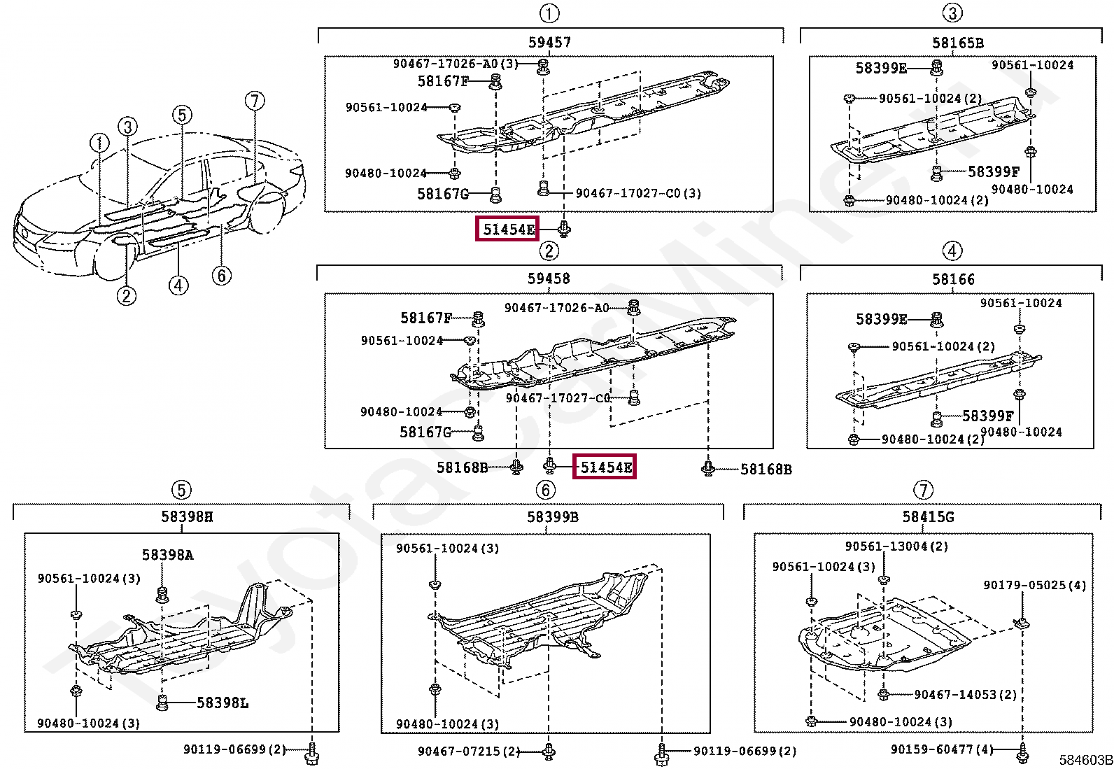 Запчасти Тойота: SILENCER, FRONT FLOOR COVER (5145408010)