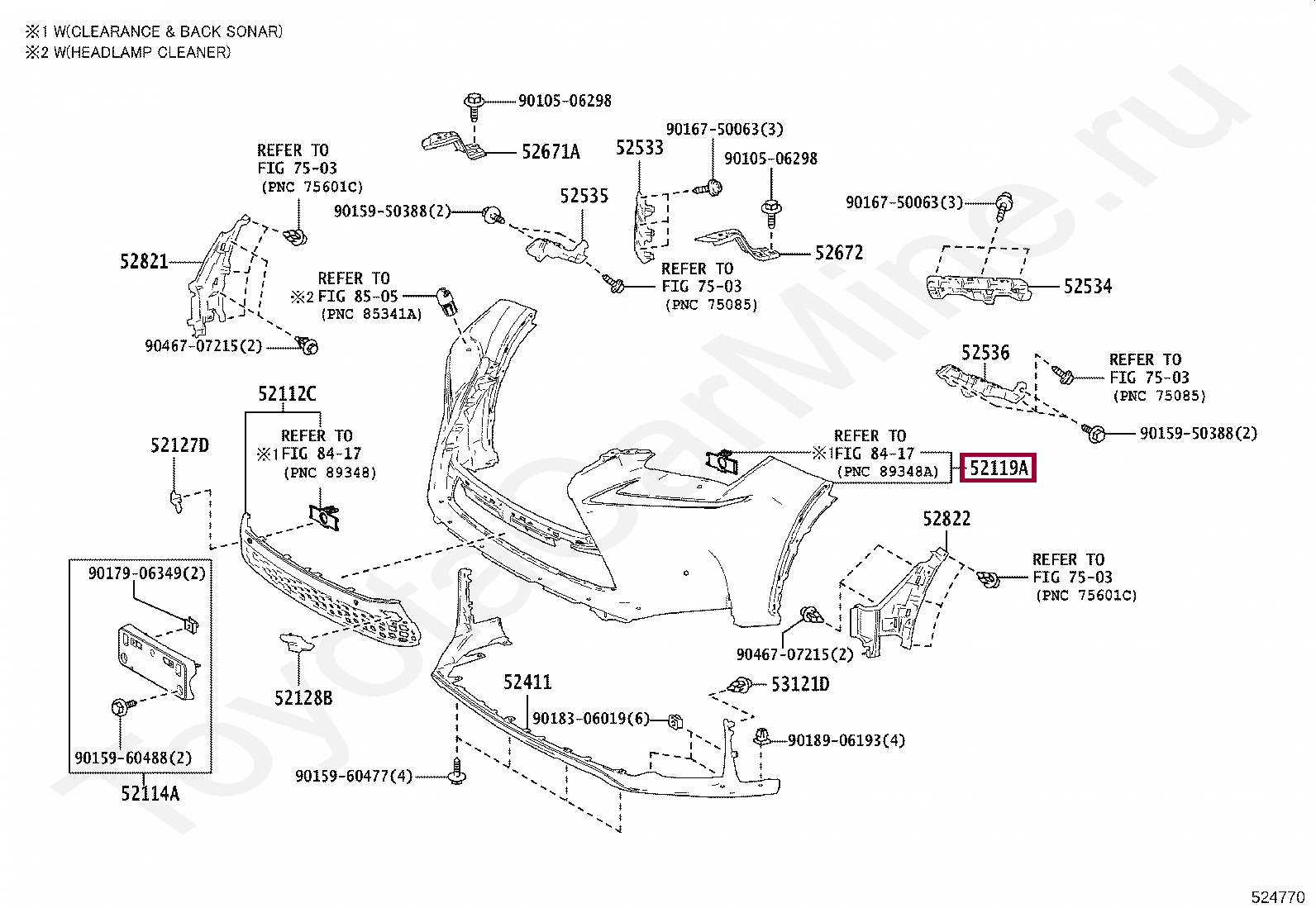 Запчасти Тойота: COVER, FRONT BUMPER (5211978929)