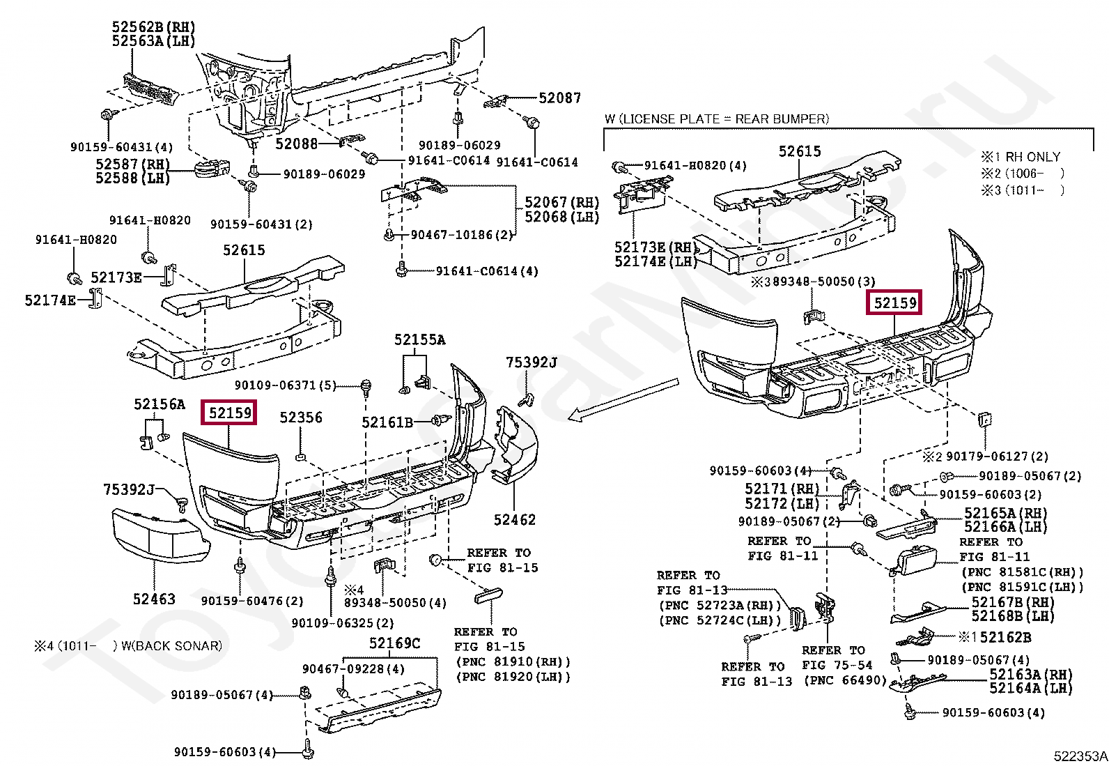 Бампер на Тойоту FJ Крузер