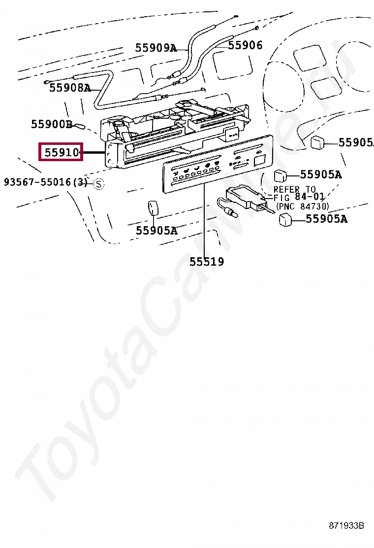 Запчасти Тойота: CONTROL ASSY, HEATER OR BOOST VENTILATOR (5591042020)