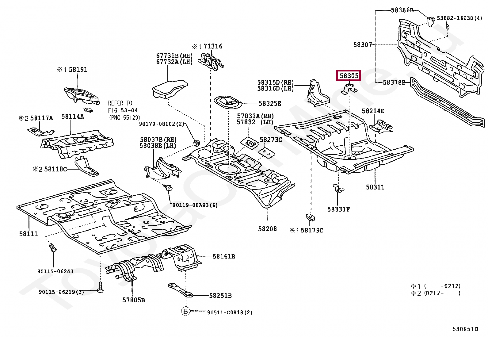 Запчасти Toyota (Тойота), купить со склада в Москве. для VIN ...