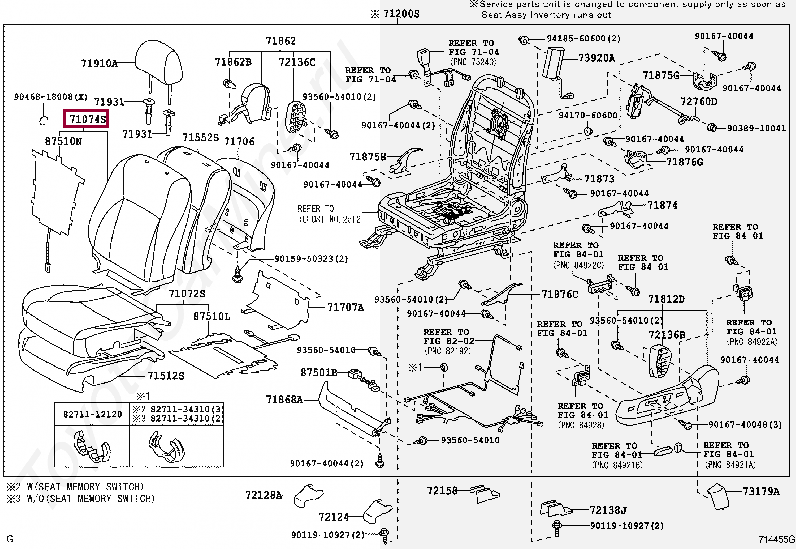Запчасти Тойота: COVER, FRONT SEAT BACK, LH(FOR SEPARATE TYPE ...