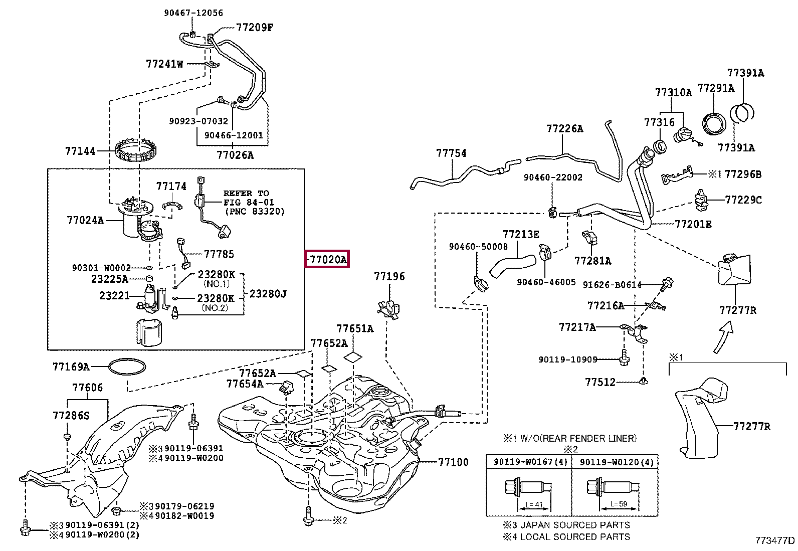 Запчасти Тойота: TUBE ASSY, FUEL SUCTION W/PUMP & GAGE (7702002560)