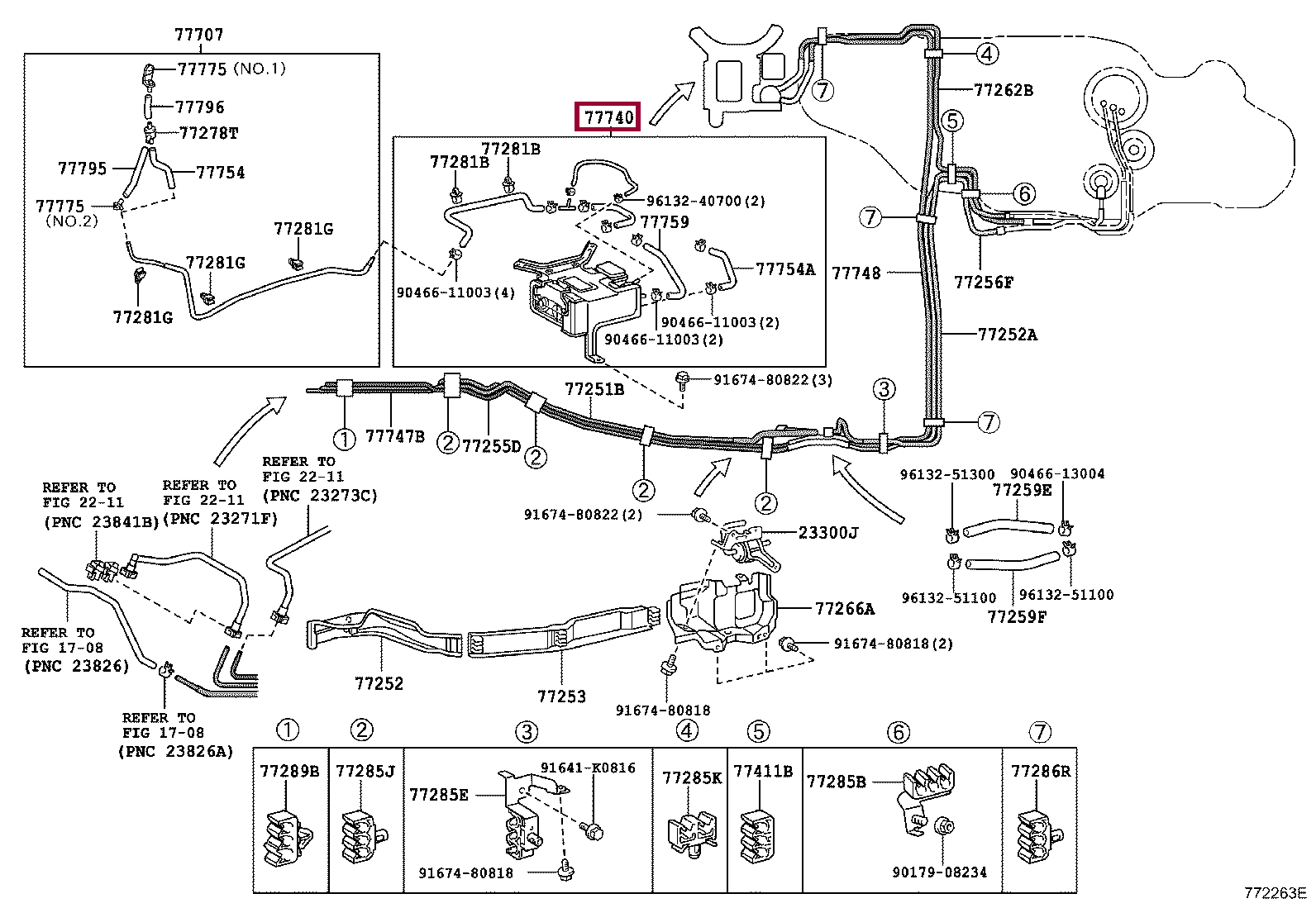 Запчасти Тойота: CANISTER ASSY, CHARCOAL (7774060550)