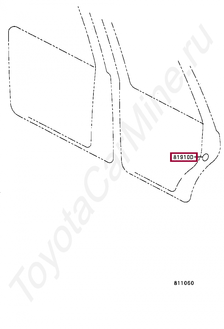 Запчасти Тойота: REFLECTOR ASSY, REFLEX, REAR (8191021030)